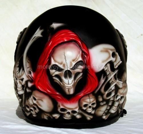Motorcycle Helmet Death Skull Ghost Rider – Custom Airbrush Helmet